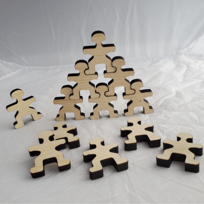 Wooden Friends Stacking Pieces Set | Toy Maker of Lunenburg